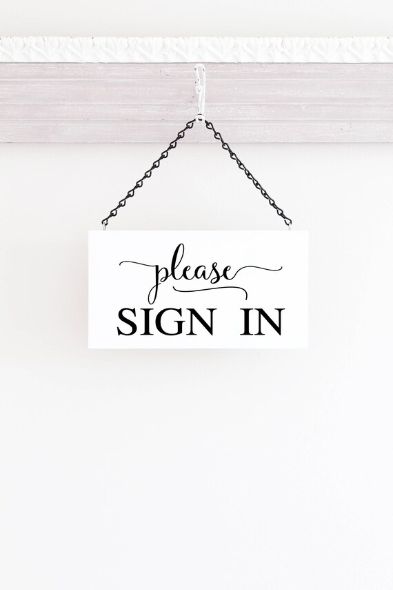 Please Sign in Office Sign Business Sign Office Sign - Etsy