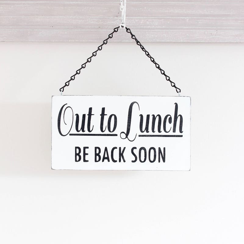 Out to Lunch Sign - Etsy