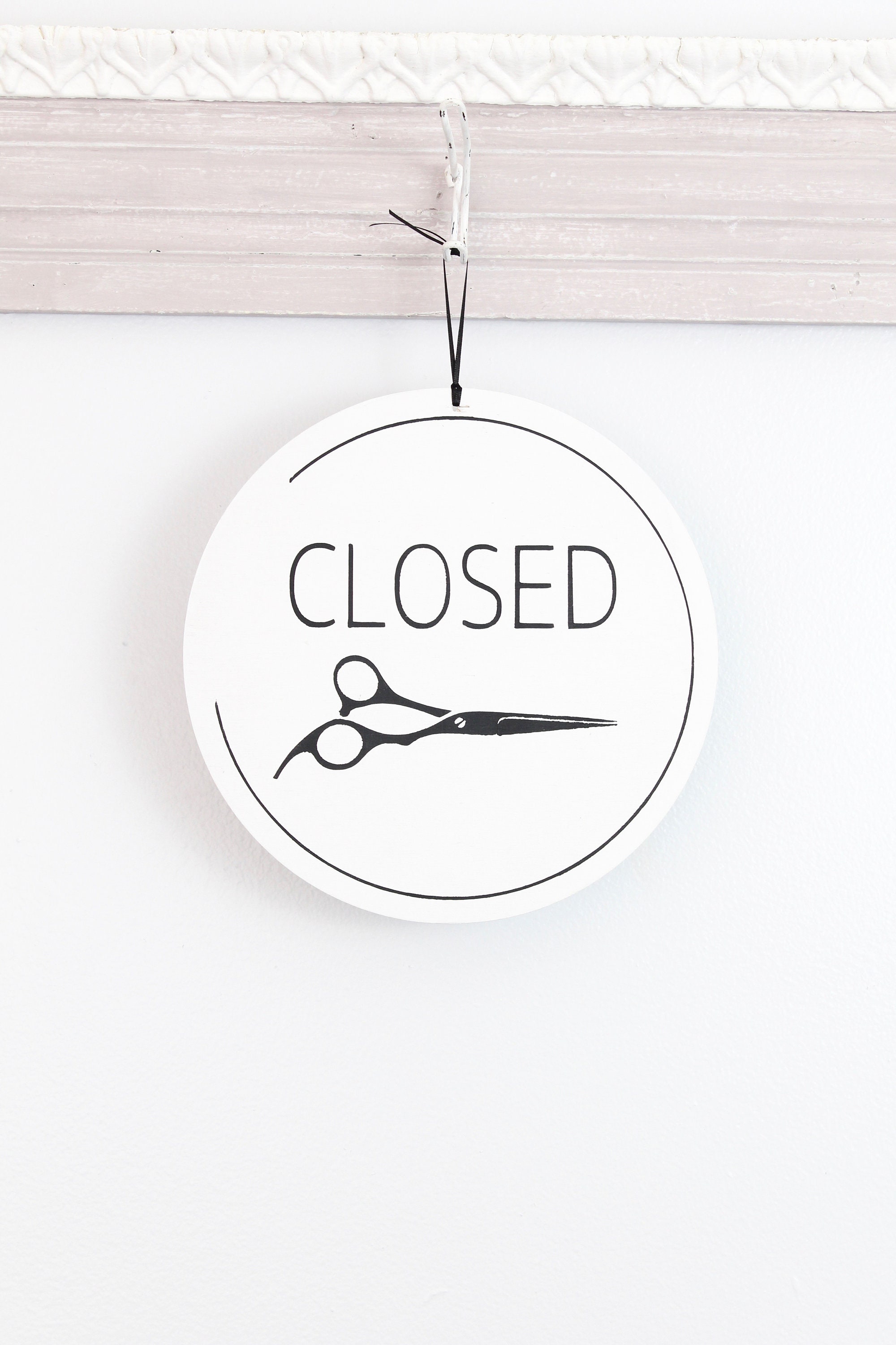Open and Closed Business Sign, Hair Stylist Sign, Barber Shop Sign ...