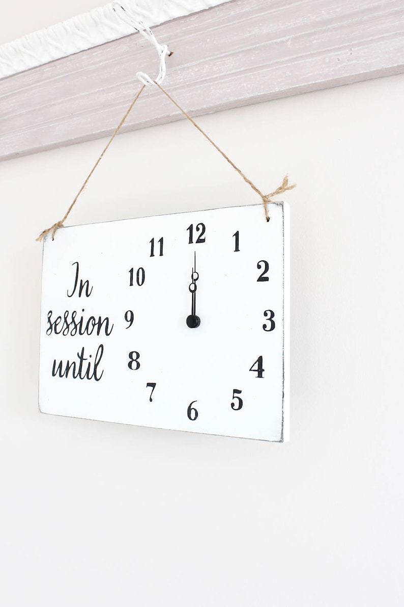 Will Return Soon in Session Clock Sign Wood Business Sign - Etsy Australia