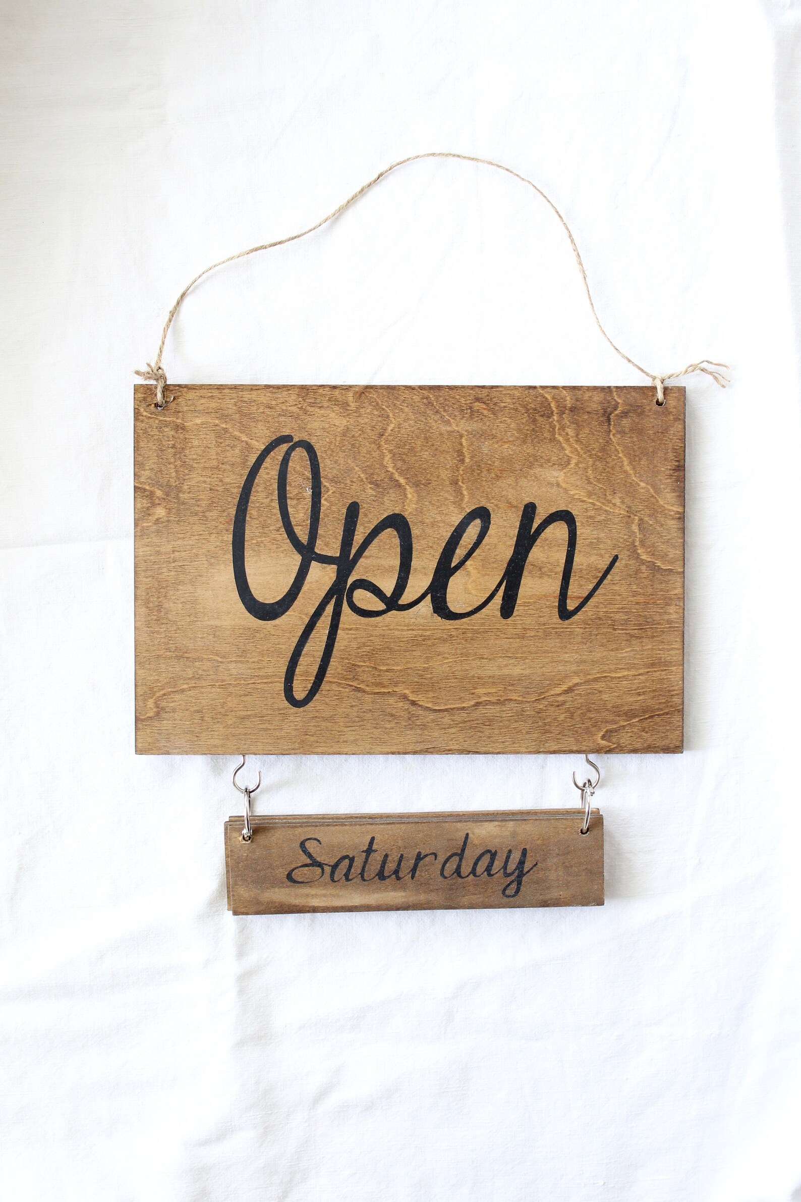 Will Return Clock Sign With Days of the Week Business Sign - Etsy