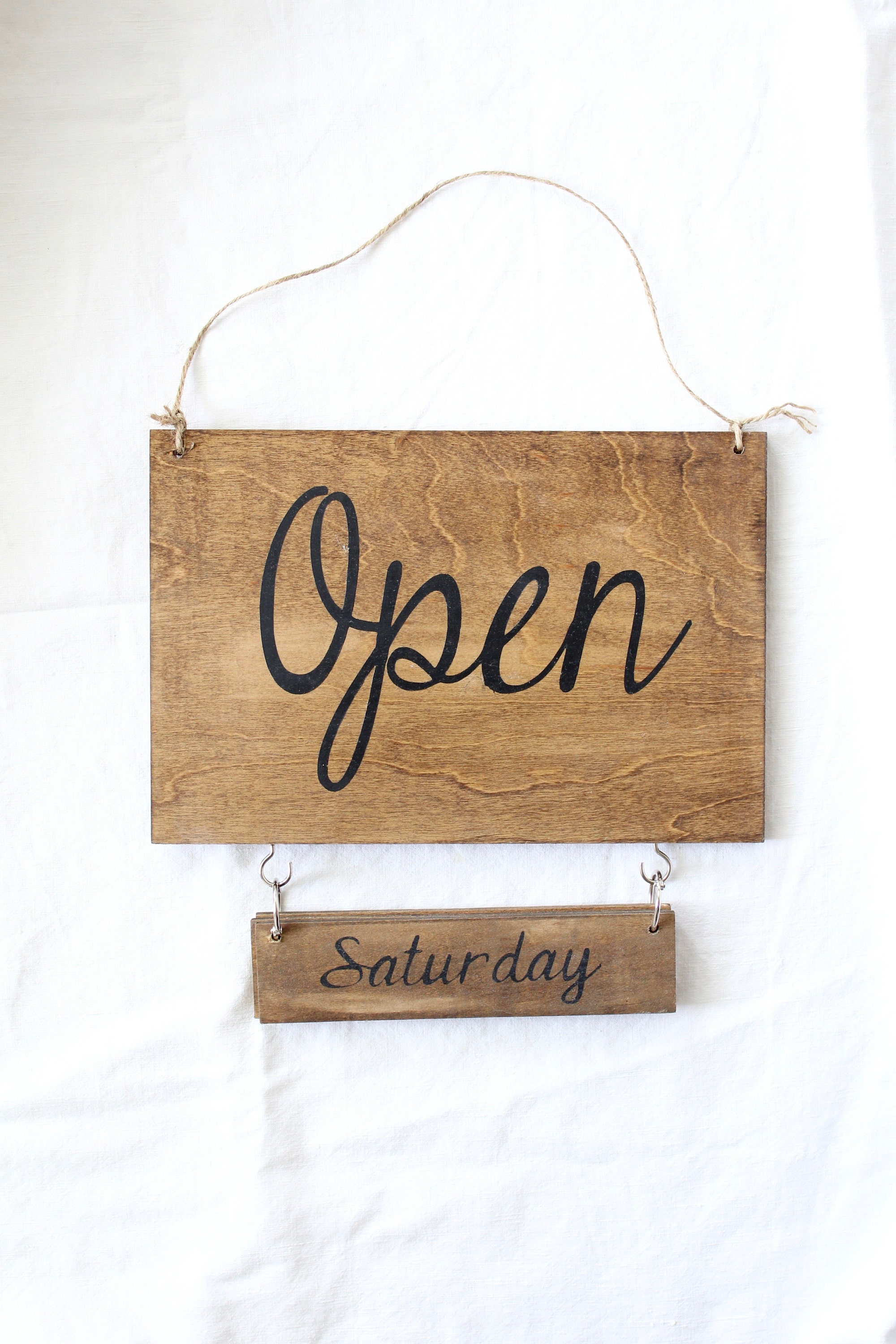 Will Return Clock Sign With Days of the Week Business Sign - Etsy