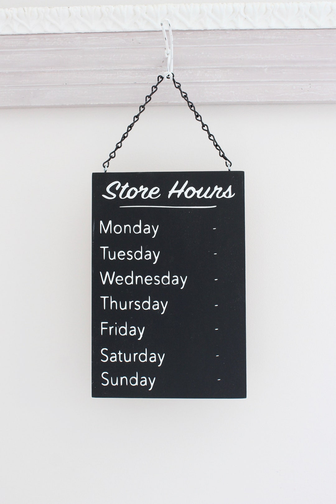 Chalkboard Store Hours Sign, Business Hours Sign, Boutique Sign, Spa ...