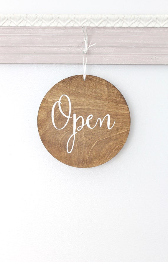 Open Closed Sign Round Business Signage Openbusiness Sign | Etsy