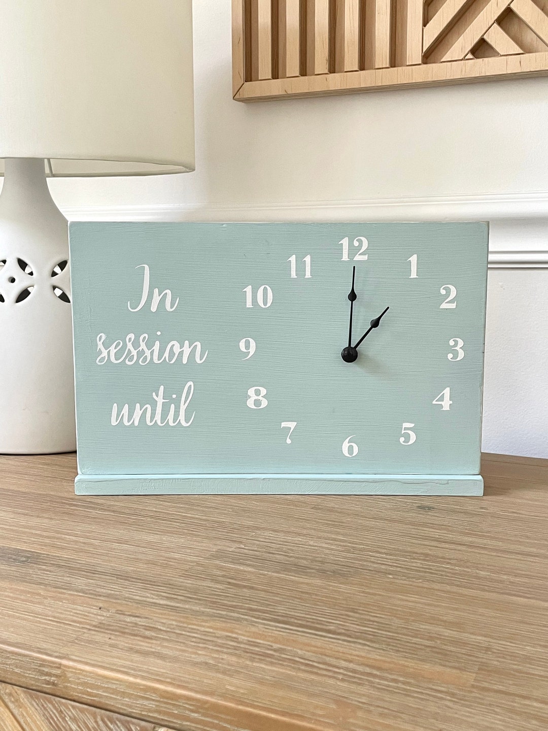 In Session Clock Sign, Will Return Clock Sign, Desktop Clock Sign ...