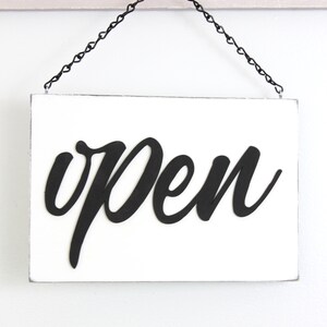 Modern Business Sign, Laser Cut Open Sign, Closed Sign, Custom Sign ...