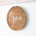 Open Closed Sign Round Business Signage Openbusiness Sign - Etsy