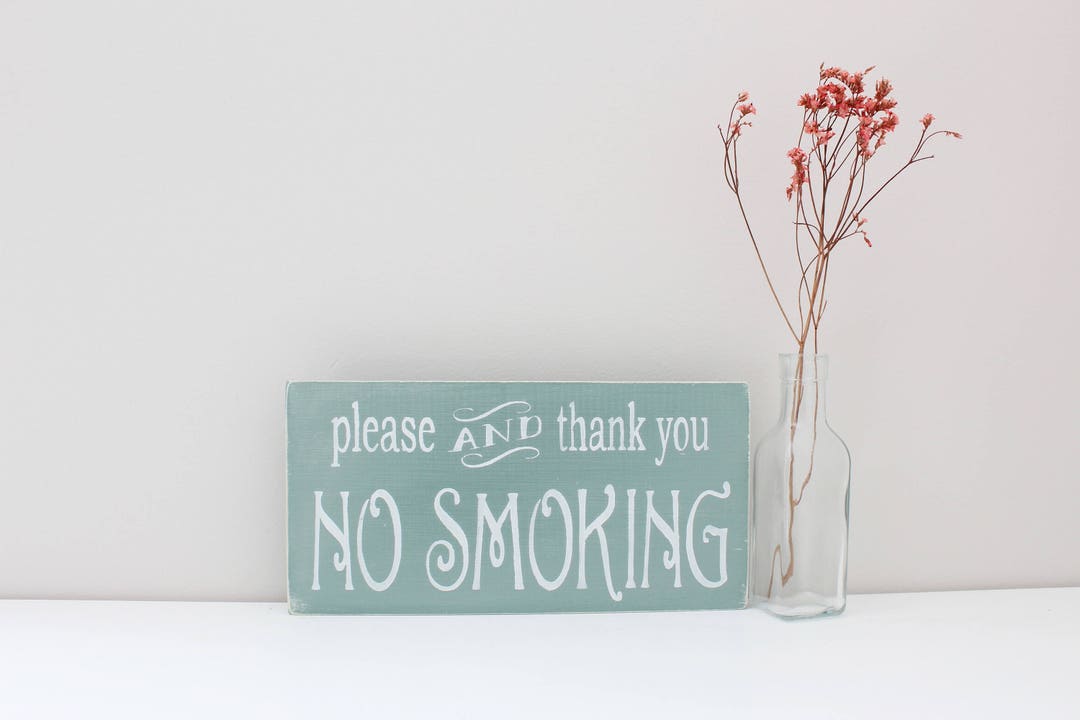 No Smoking Sign, Smoking Sign, Business Sign, Office Decor, Wood Sign ...