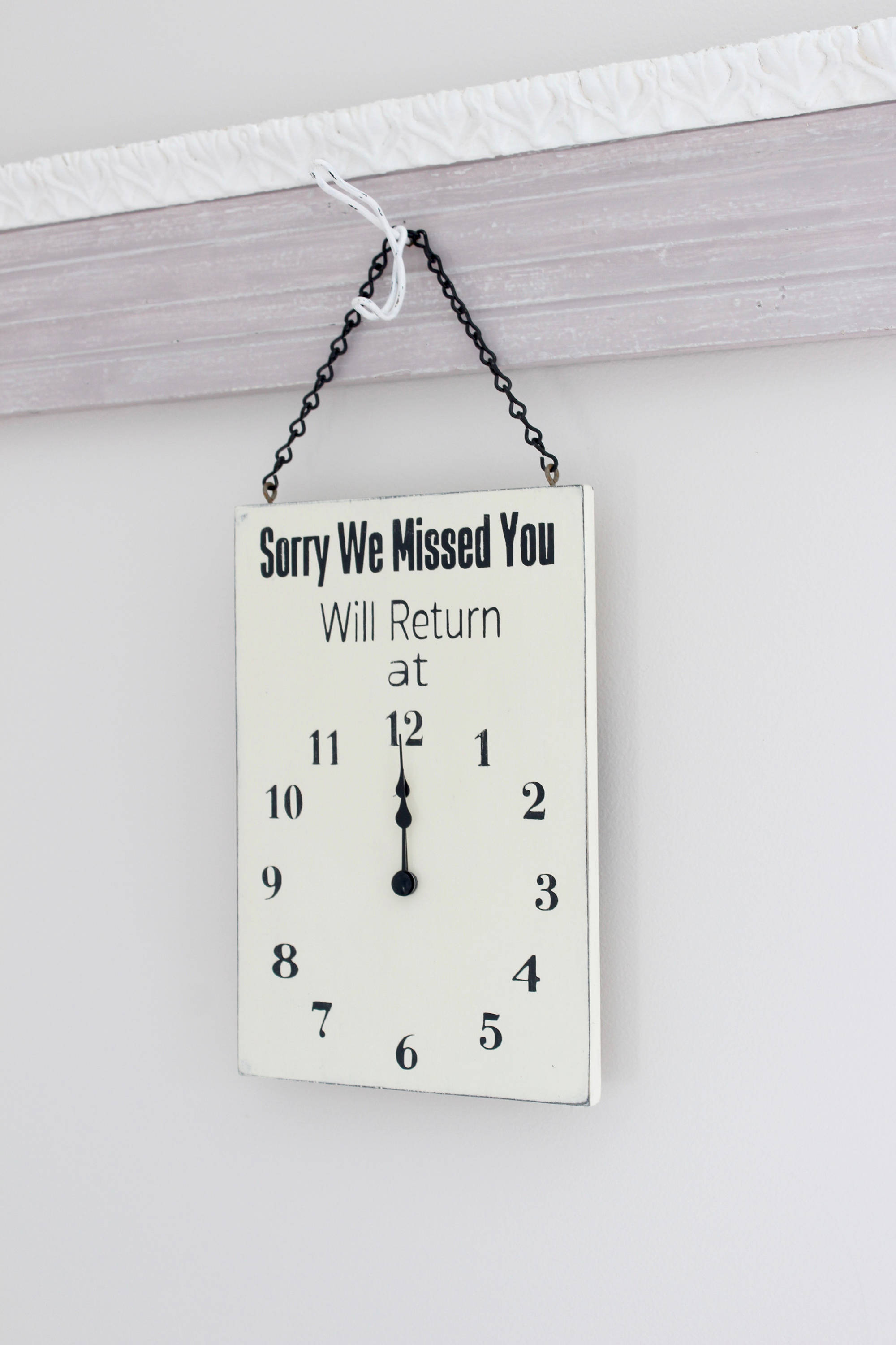 Will Return Clock Sign Store Hour Sign Business Sign Custom | Etsy