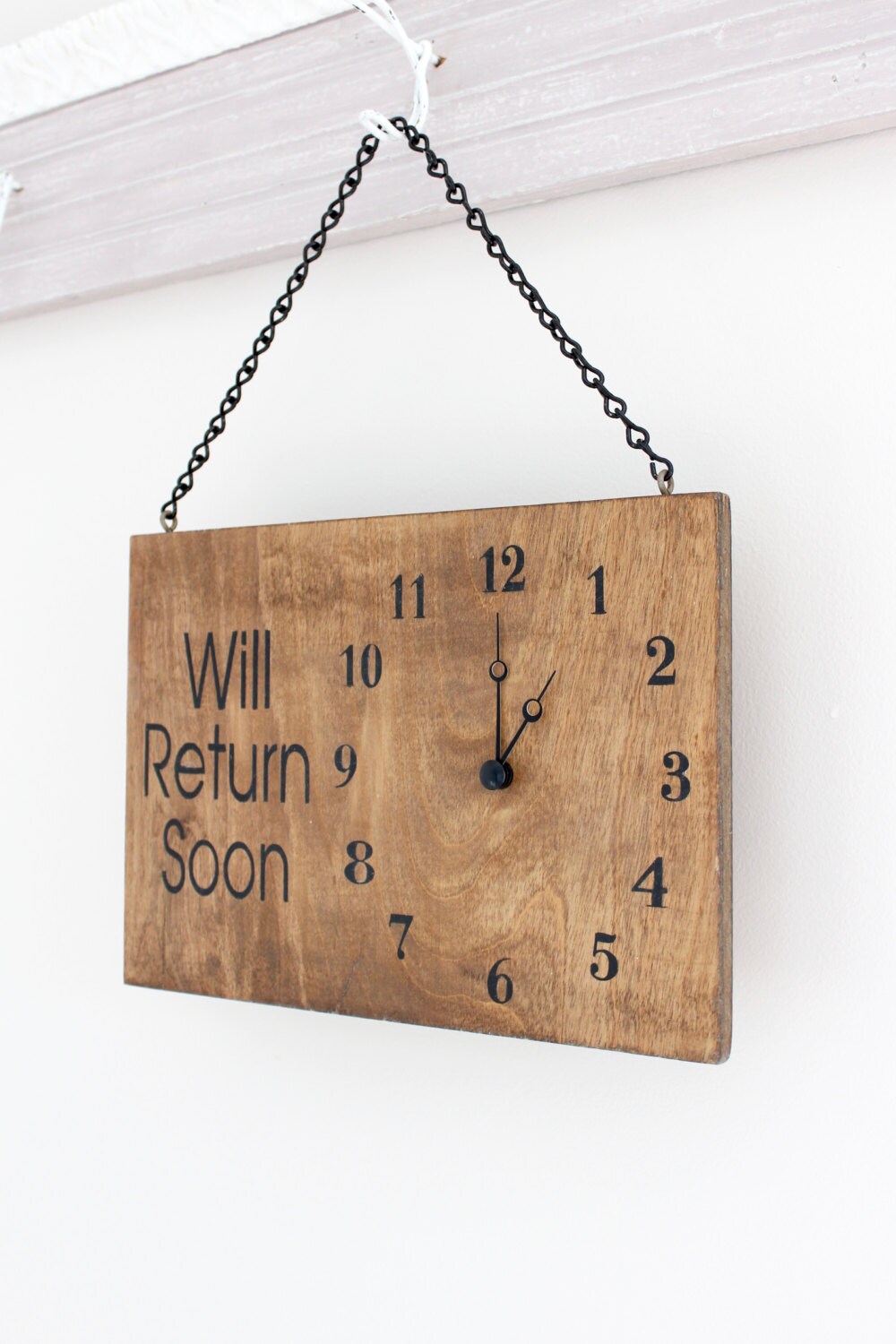 Business Sign Will Return Clock Sign Store Hour Sign Custom - Etsy UK
