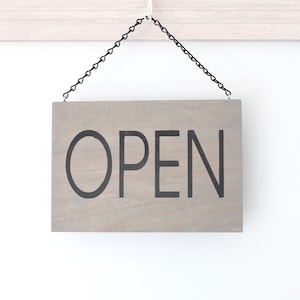 Business Sign, Will Return Clock Sign, Store Hour Sign, Custom Sign ...