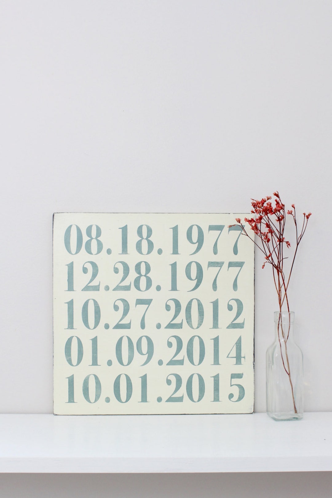 Important Dates Sign, Custom Date Sign, Personalized Date Sign ...