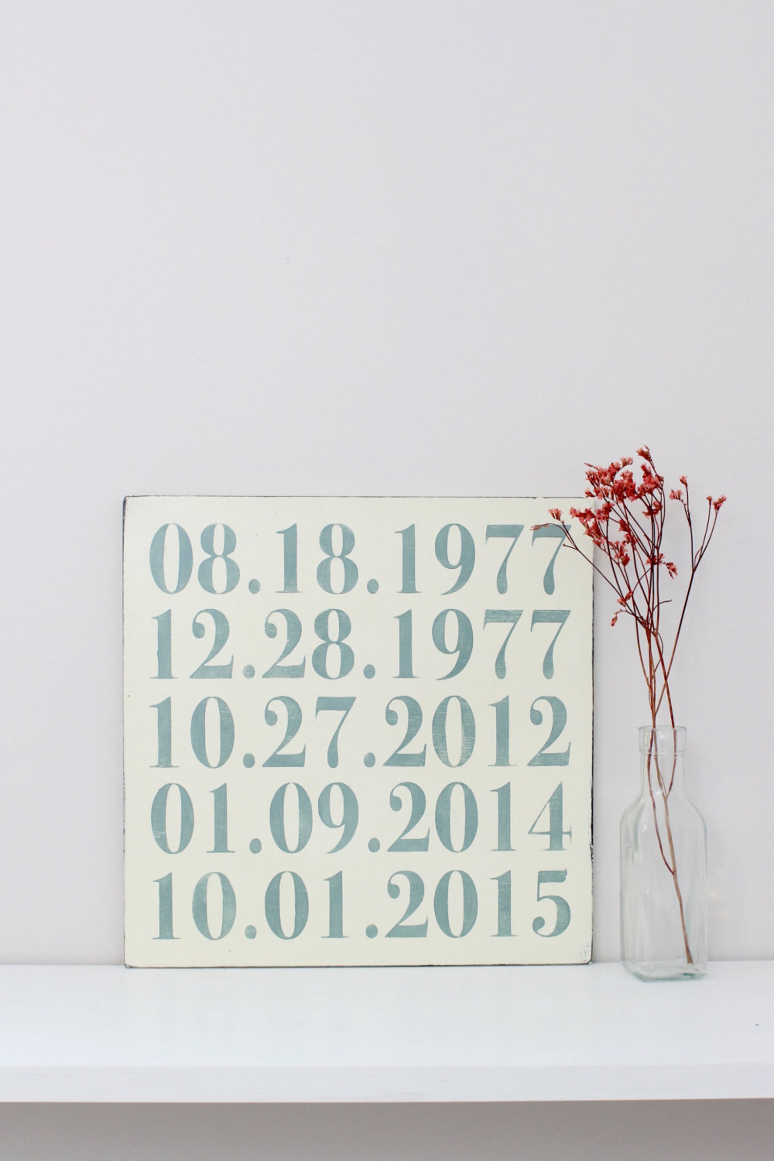 Important Dates Sign Custom Date Sign Personalized Date | Etsy