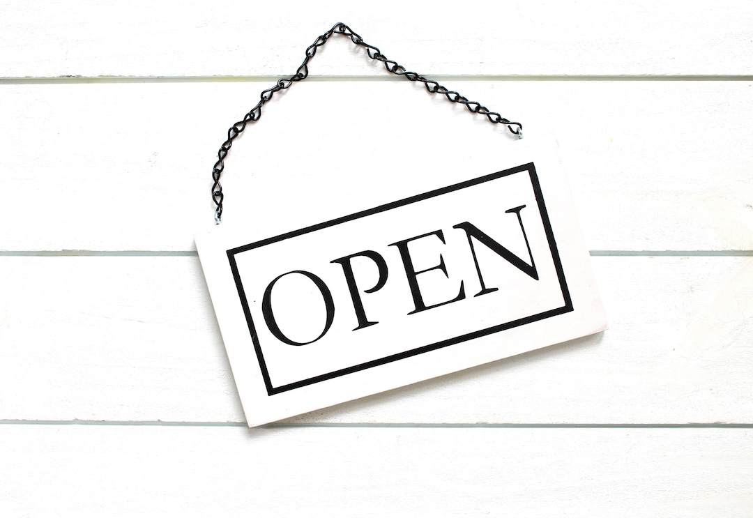 Modern Open Business Sign, Open Sign, Closed Sign, Custom Sign, Store ...