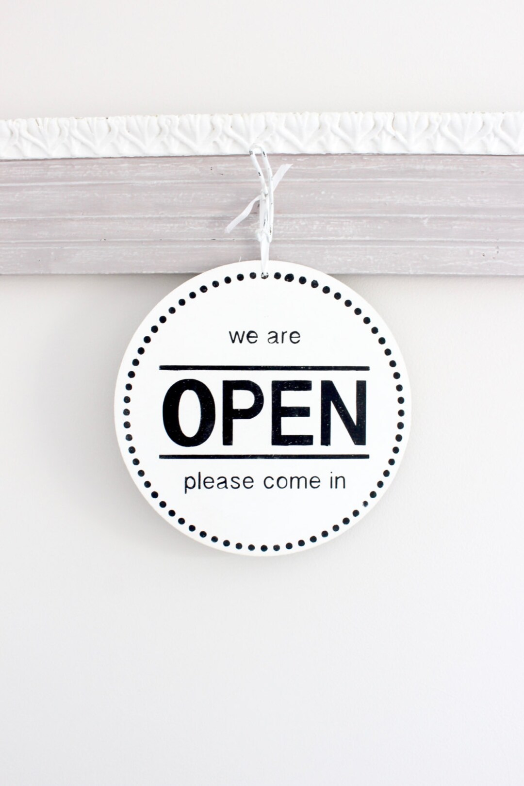 Round Modern Business Sign, Open Sign, Closed Sign, Custom Sign, Store ...
