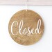 Open Closed Sign Round Business Signage Openbusiness Sign - Etsy