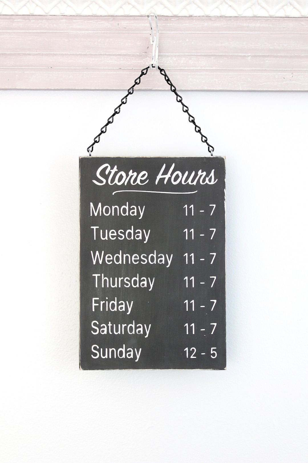 Business Hours Sign, Store Hours Sign, Wall Signs for Business ...