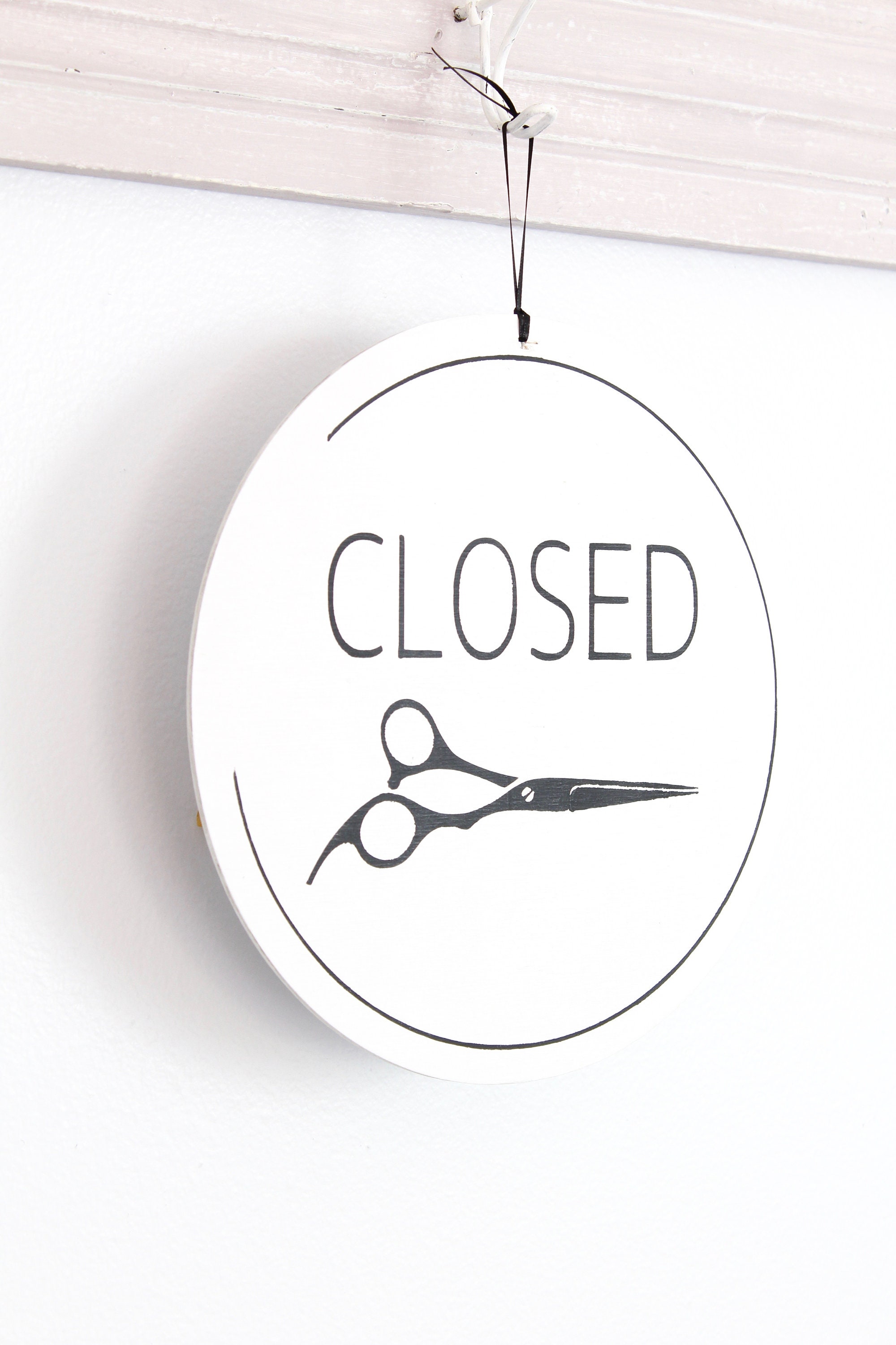Open and Closed Business Sign, Hair Stylist Sign, Barber Shop Sign ...