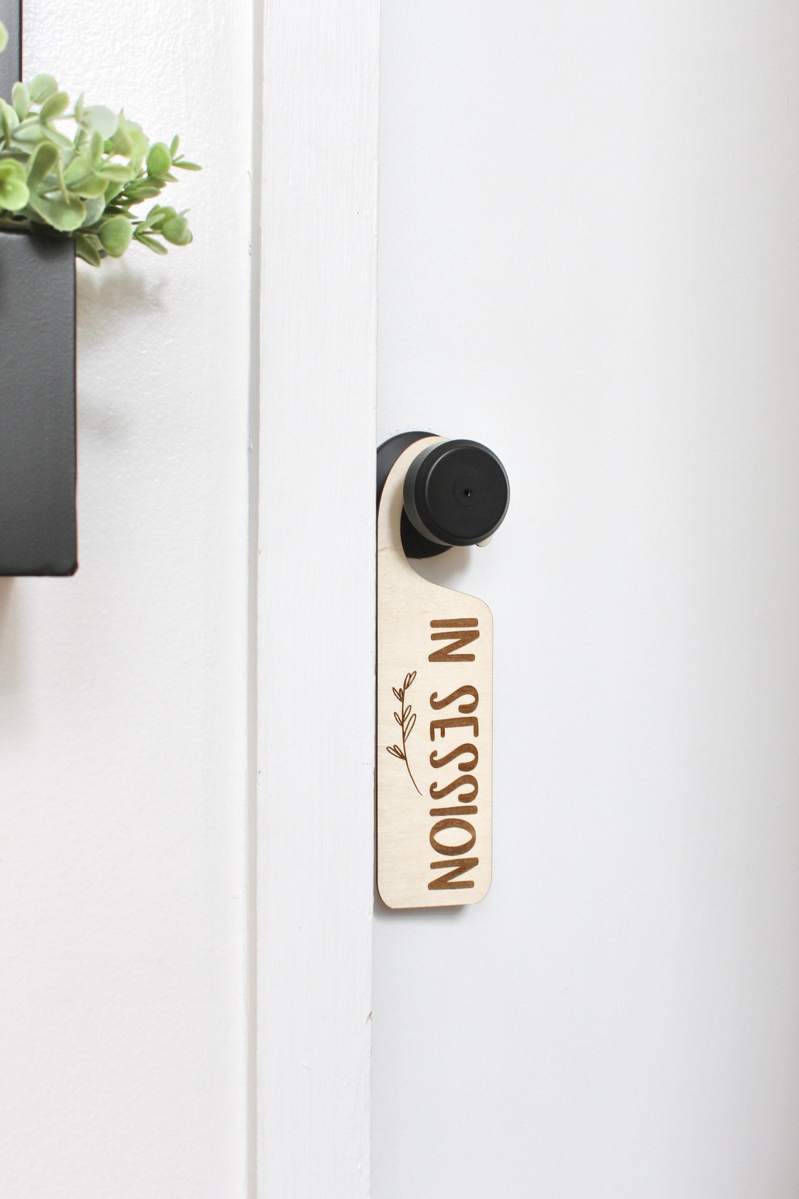 In Session Door Hanger Sign, Laser Sign, Office Sign, Home Office Door ...