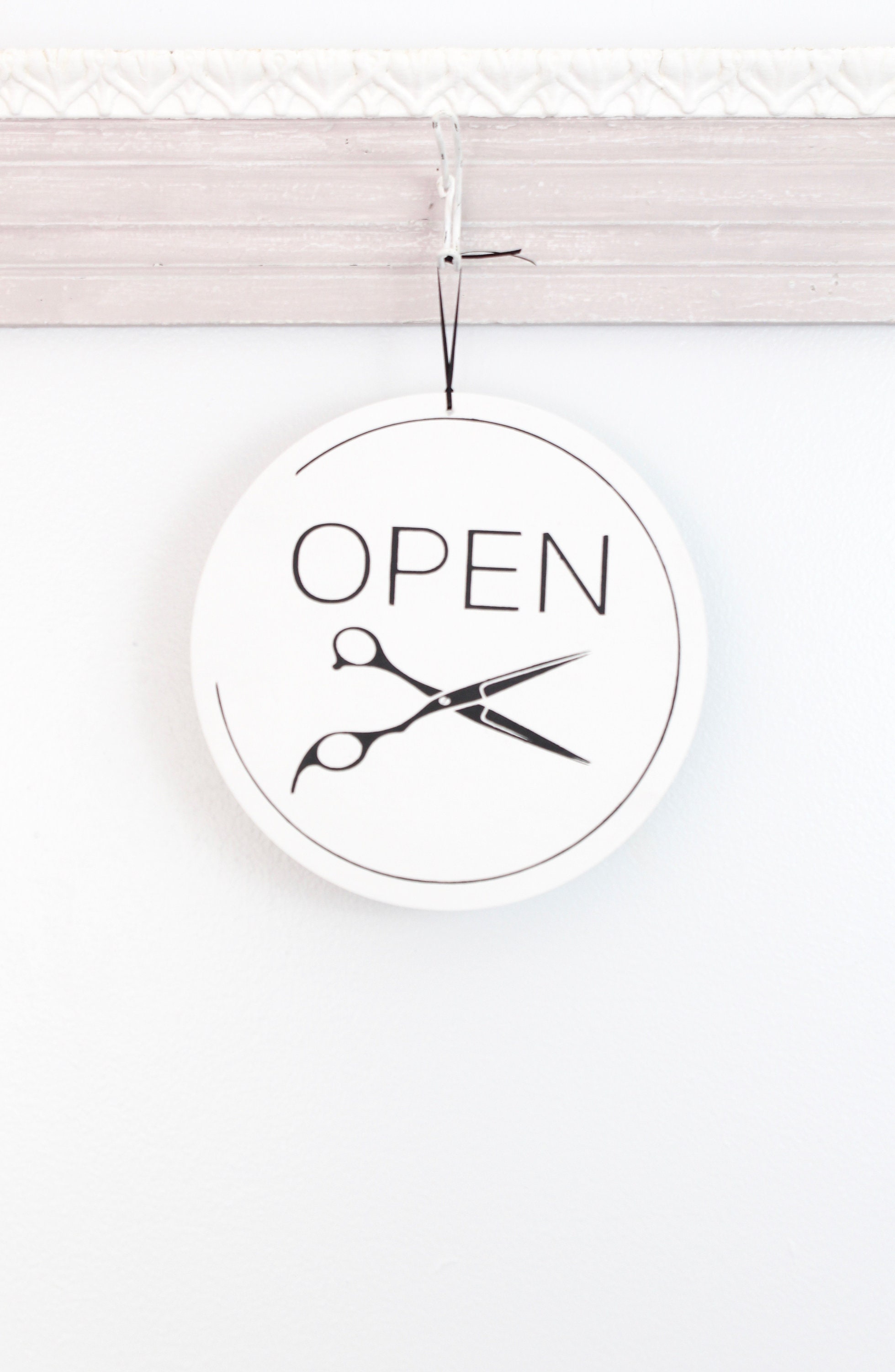 Open and Closed Business Sign, Hair Stylist Sign, Barber Shop Sign ...