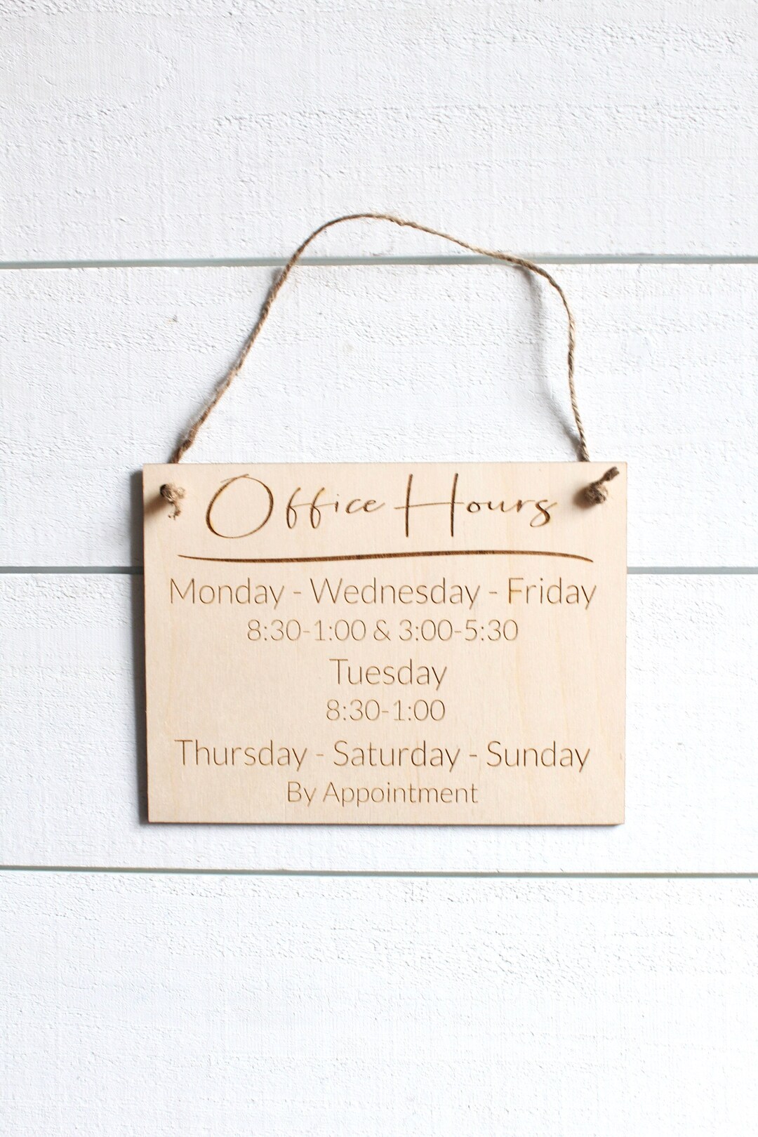 Business Hours Sign, Store Hours Sign, Laser Engraved Store Sign ...
