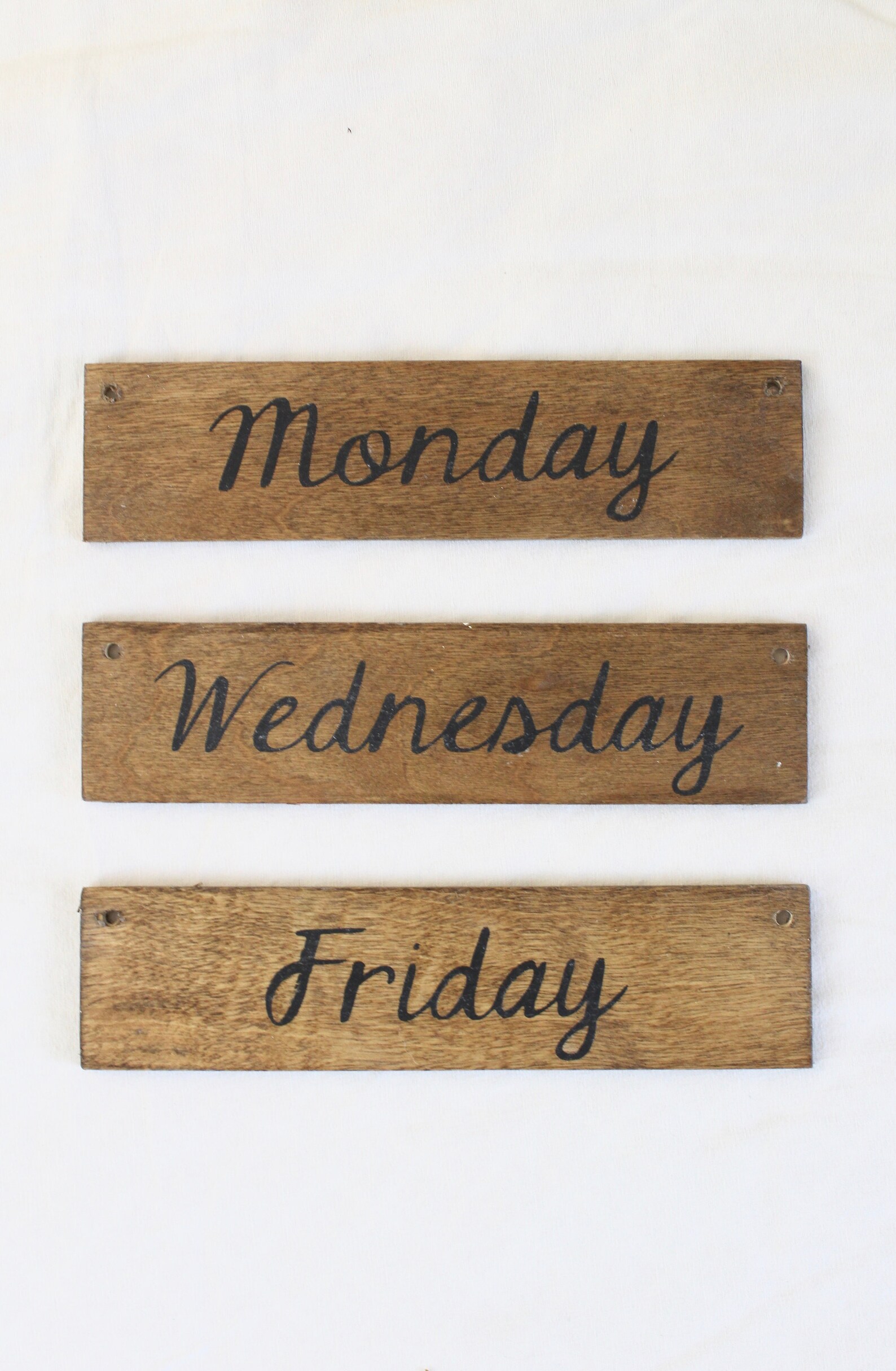 Will Return Clock Sign With Days of the Week Business Sign - Etsy