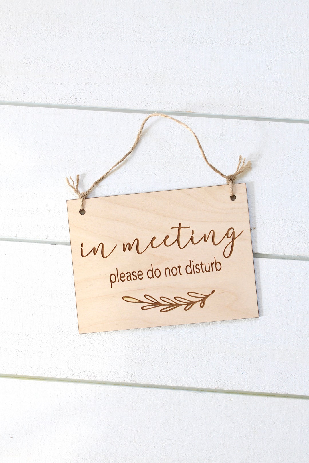 In Meeting Sign, Welcome Sign, Wood Door Sign - Etsy