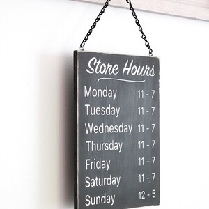 Business Hours Sign, Store Hours Sign, Wall Signs for Business ...