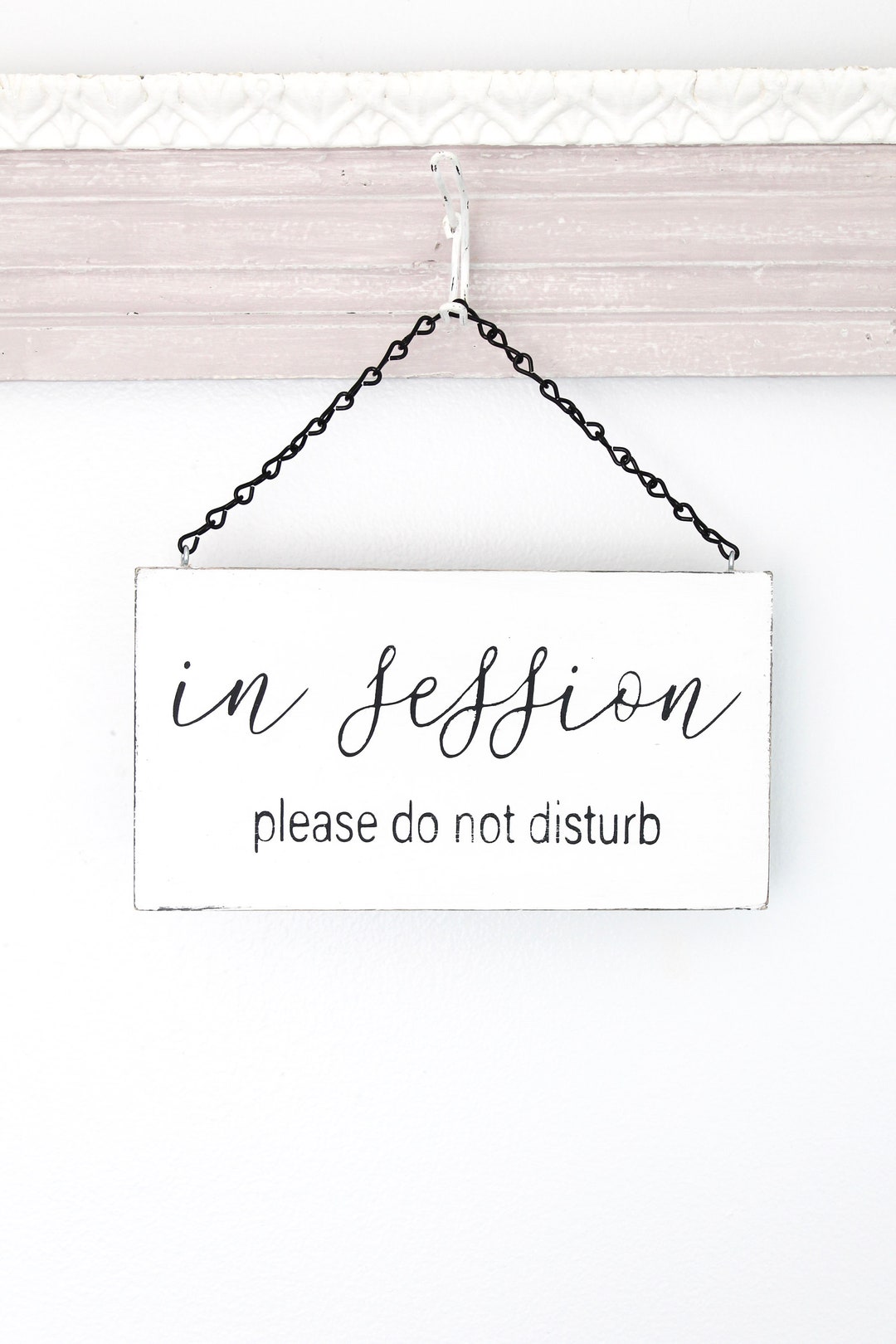 In Session Sign, Welcome Sign, Office Sign, Therapy Sign, Hanging Wood ...
