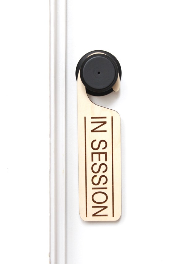 In Session Door Hanger Sign Office Sign Home Office Door | Etsy