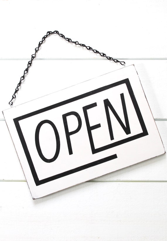 Modern Business Sign Open Sign Closed Sign Store Sign - Etsy