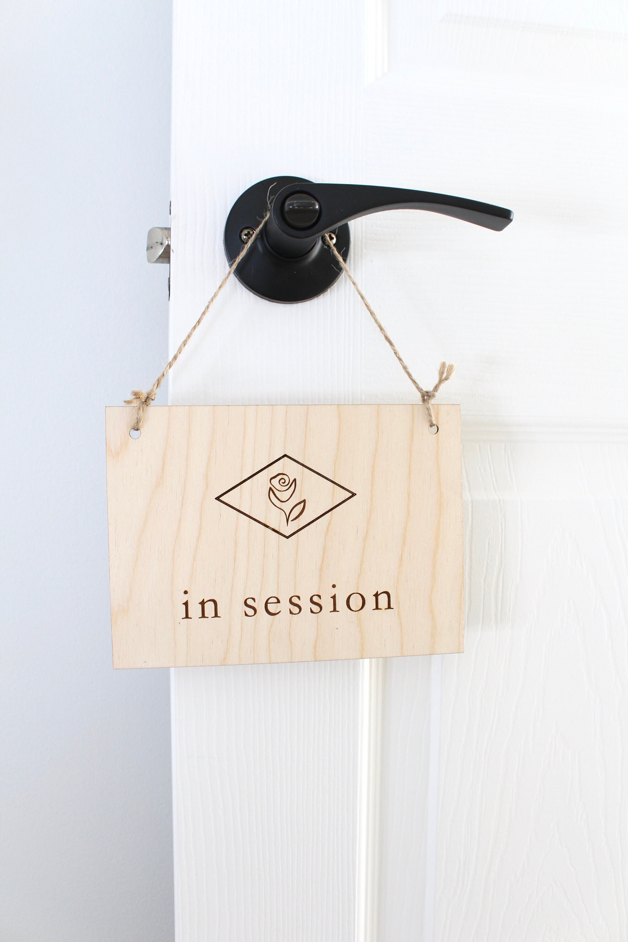 Laser Engraved in Session Sign, Welcome Sign, Spa Sign, Therapist Sign ...