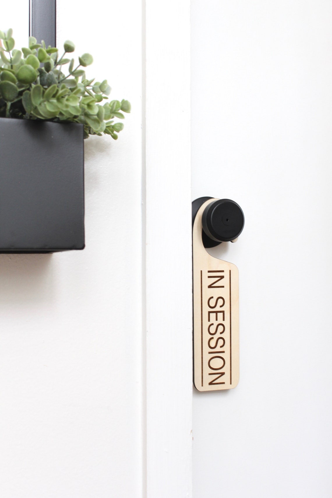 In Session Door Hanger Sign Office Sign Home Office Door | Etsy