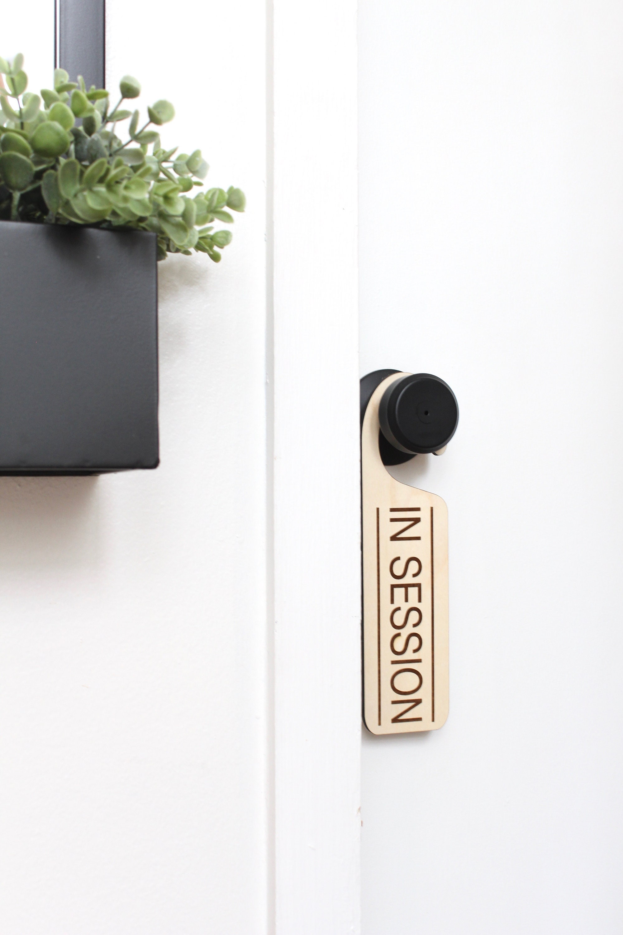 In Session Door Hanger Sign Office Sign Home Office Door | Etsy