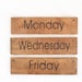 Will Return Clock Sign With Days of the Week, Hanging Door Sign for ...
