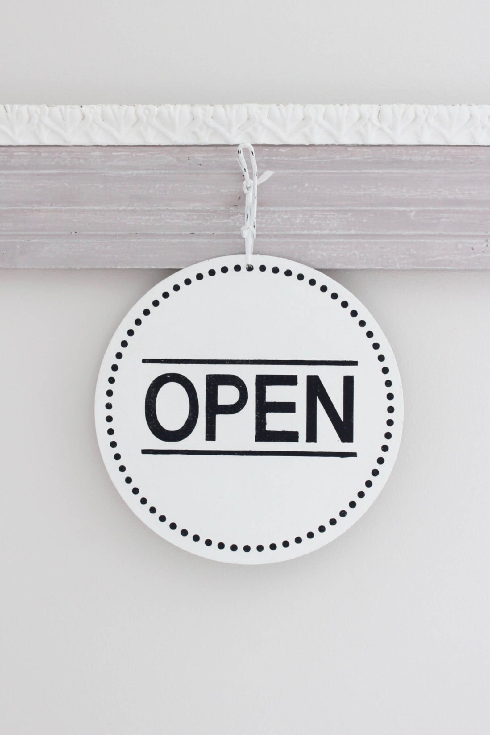 Round Modern Business Sign Open Sign Closed Sign Custom - Etsy