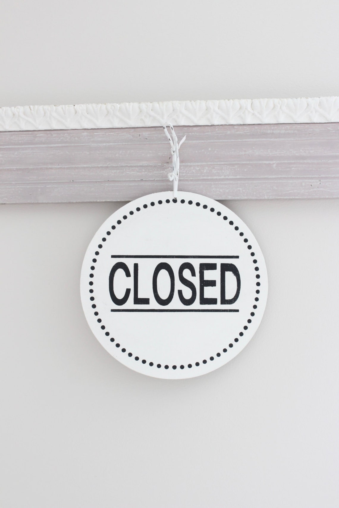 Round Modern Business Sign Open Sign Closed Sign Custom - Etsy