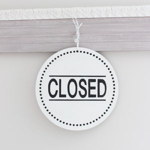 Round Modern Business Sign, Open Sign, Closed Sign, Custom Sign, Store ...