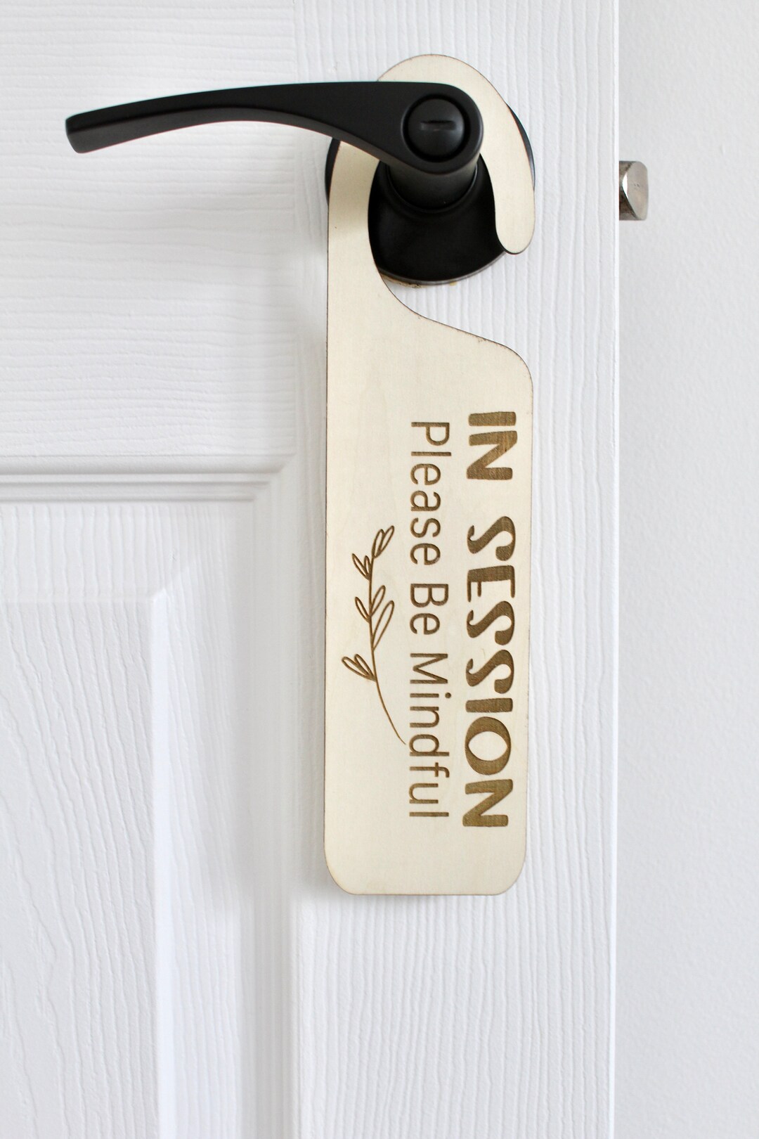 In Session Please Be Mindful Door Hanger Sign, Laser Sign, Office Sign ...