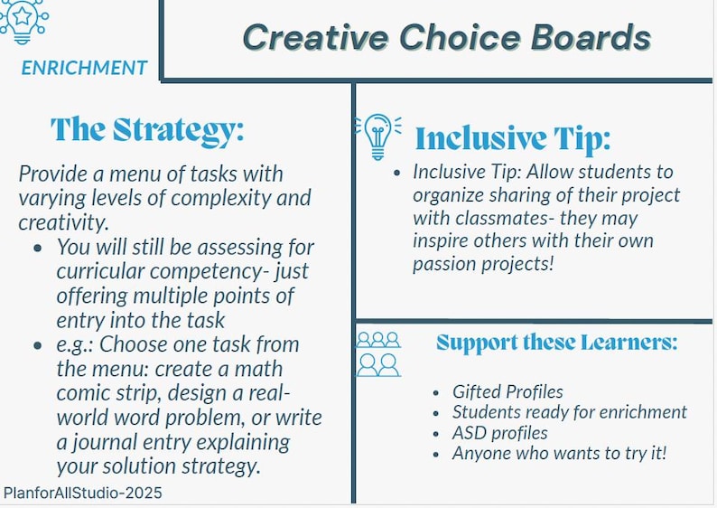 Printable Differentiation Strategy Cards for Inclusive Classrooms ...
