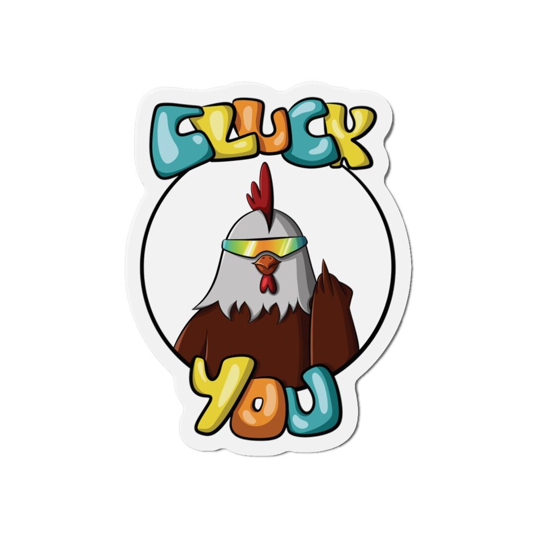 Middle Finger Chicken Magnet, Sarcastic Chicken Fridge Magnet, Zero ...