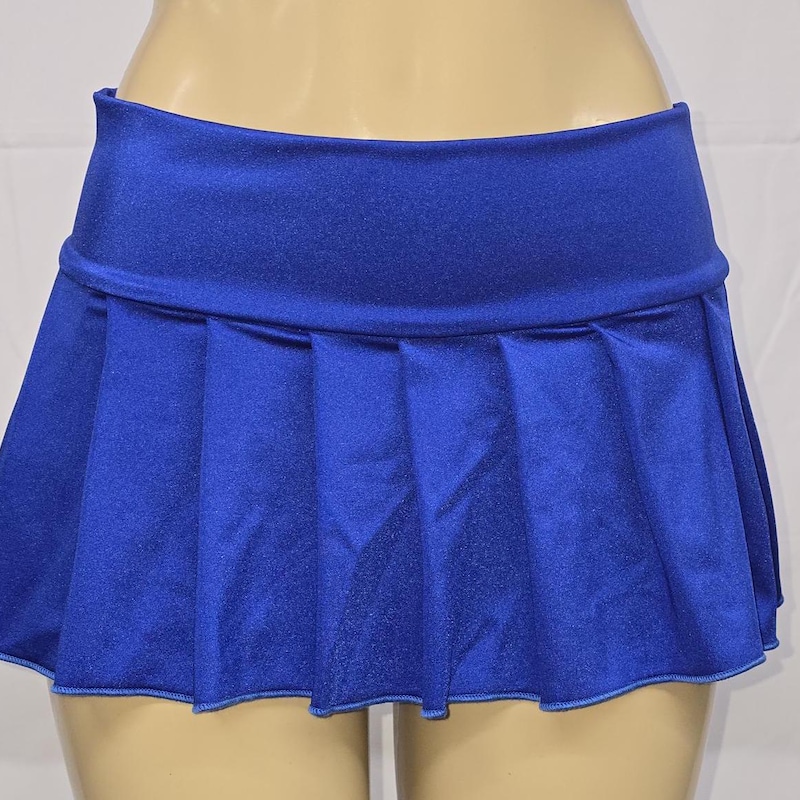 Blue Micro Mini Skirt - Etsy Canada