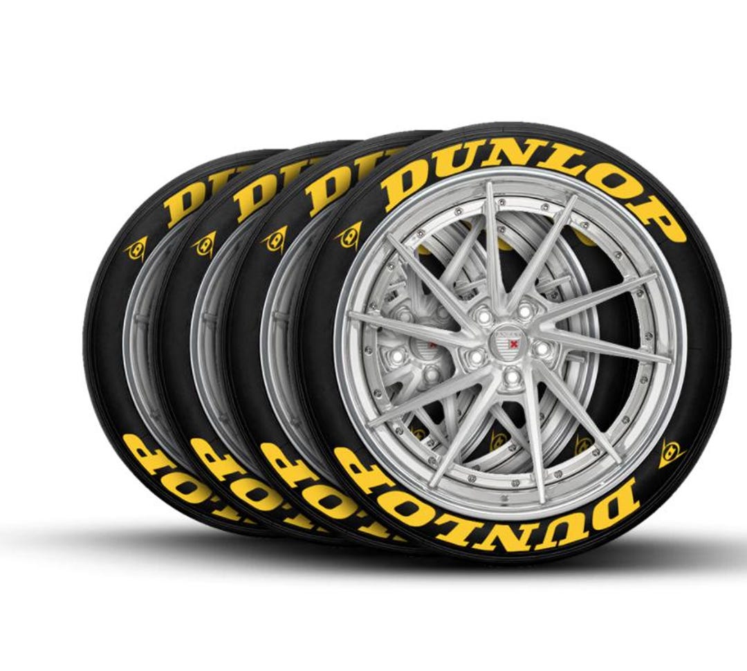 Dunlop Tire Stickers – Durable Decals Lettering Kit, 8 Pcs 1.25 Inch - Etsy