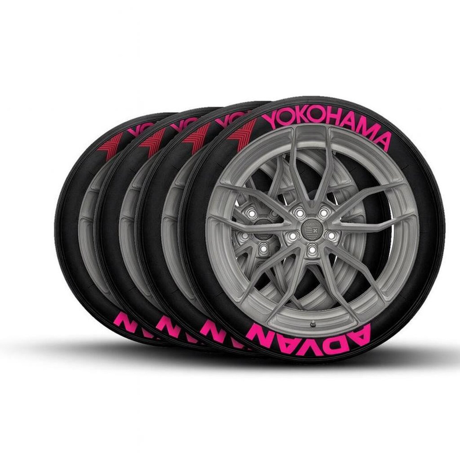 Yokohama Advan Tire Stickers - Tire Lettering Kit – Premium Durable ...