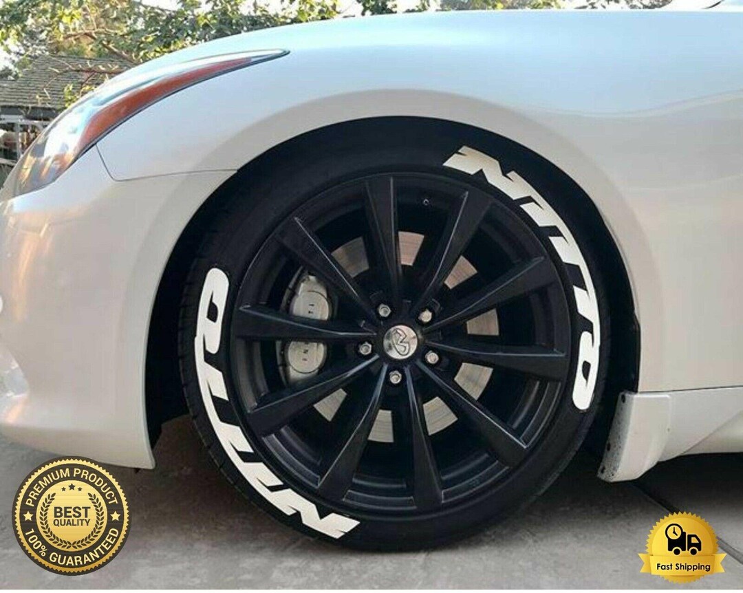 Nitto Tire Stickers - Tire Lettering Kit – Premium Durable Decals 4 All ...