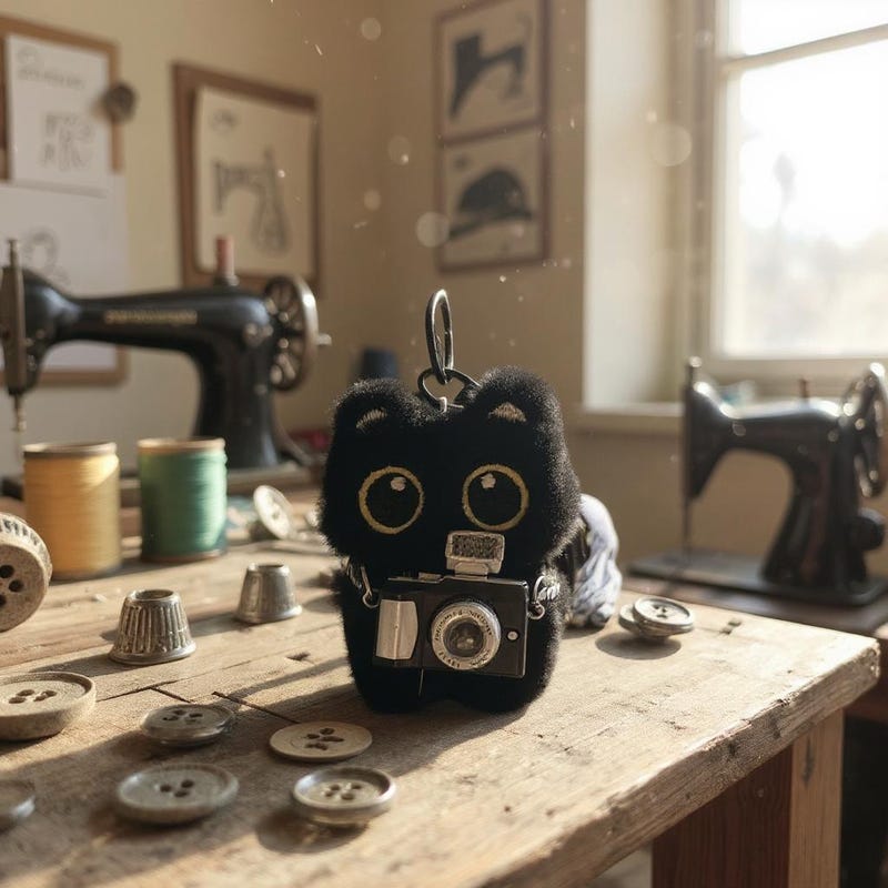 Nerd Cat Keychain - Etsy