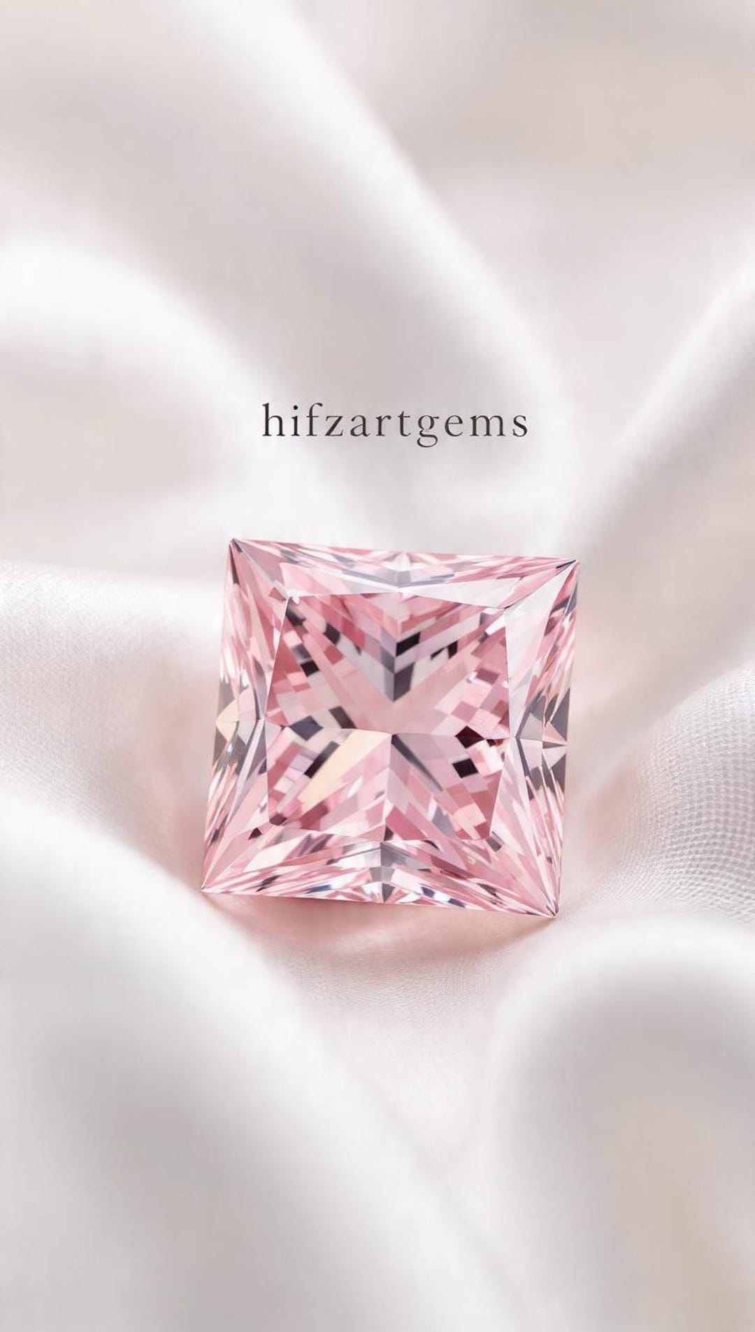 0.50 Ct Lab Grown Pink Diamond Princess Cut | Brilliant Loose Gemstone ...