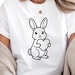 Cute Bunny SVG, Rabbit With Heart Outline, Valentines Day SVG ...