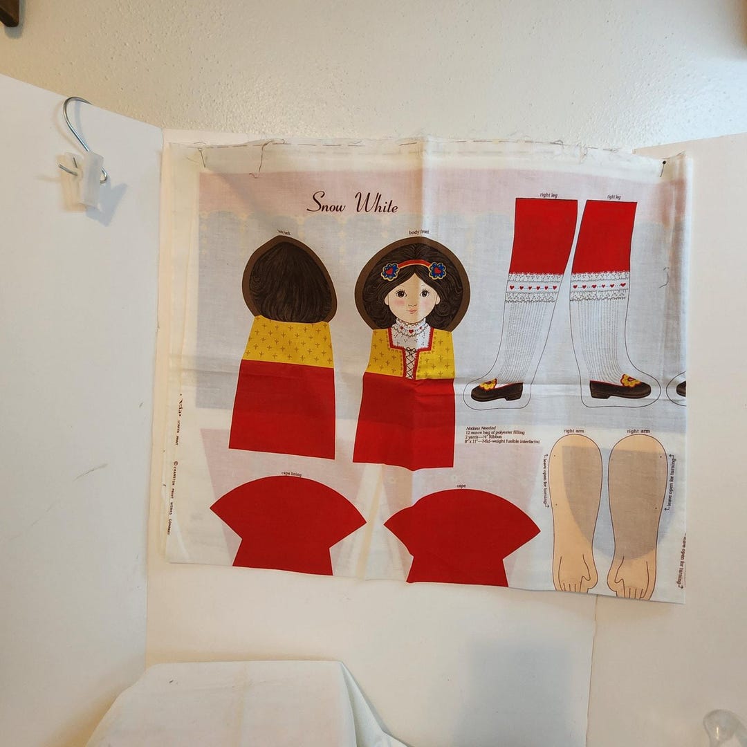 Vintage Snow White Cut and Sew Doll Panel VIP Cranston Print Works ...