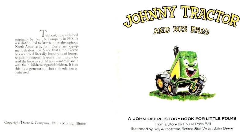 Johnny Tractor and His Pals: Vintage John Deere Storybook - Etsy